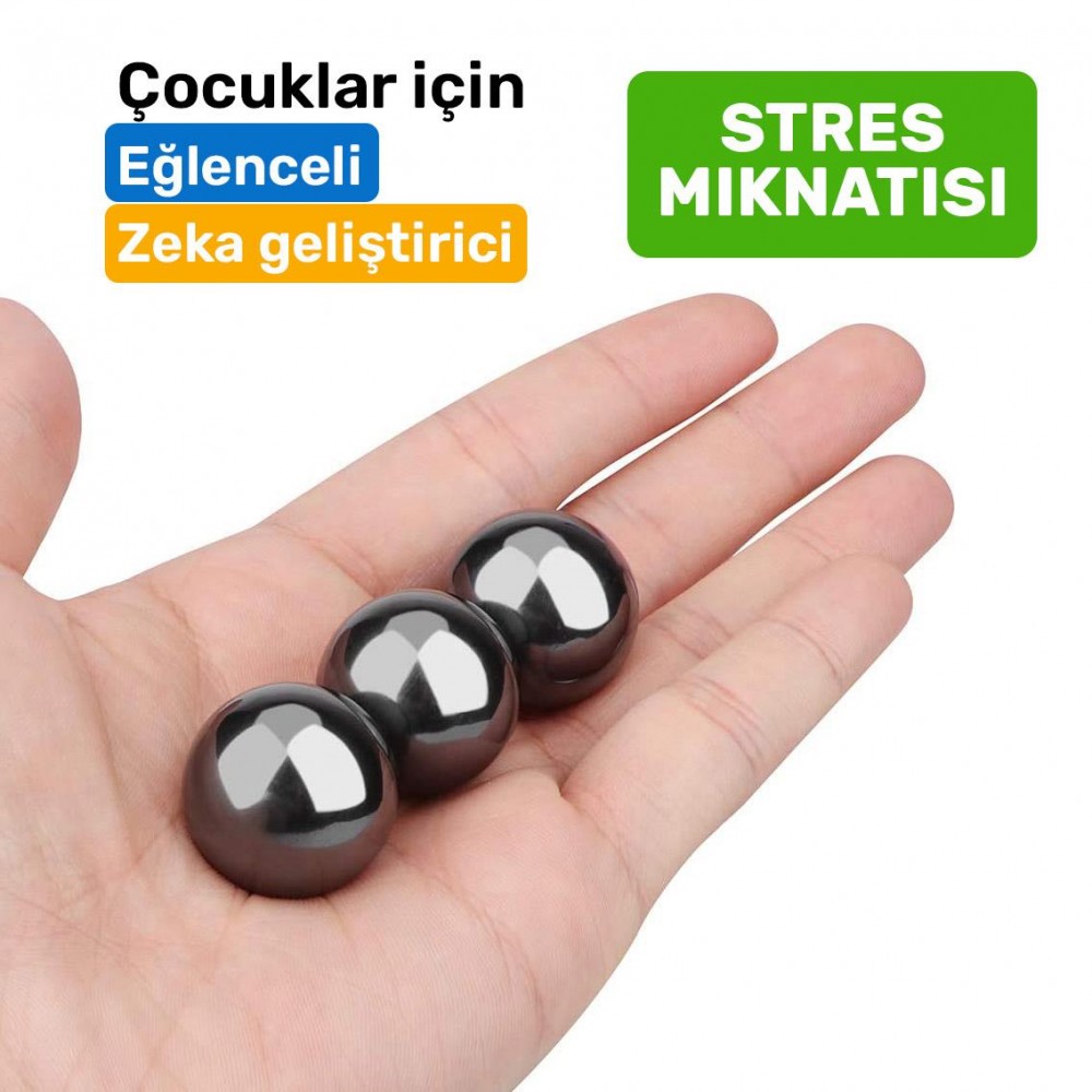20 mm Stres Mıknatısı - Küre Bilye Mıknatıs
